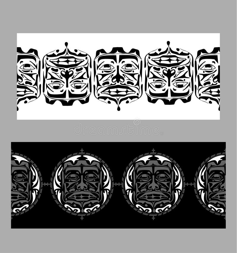 Vector Illustration Abstract Native North American Seamless Pattern ...