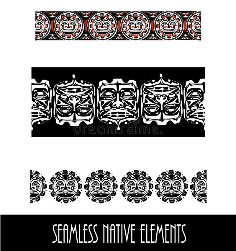 Native American Indian Page Border Designs