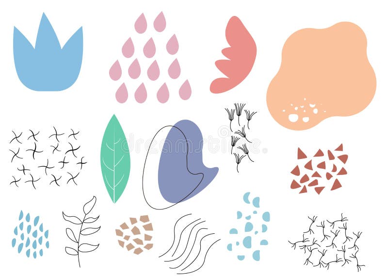 Vector Illustration, Abstract Organic Forms, Background. Stock Vector ...