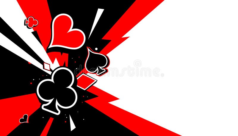 Vector Illustration of Abstract Playing Cards Suit Design Element. Game ...