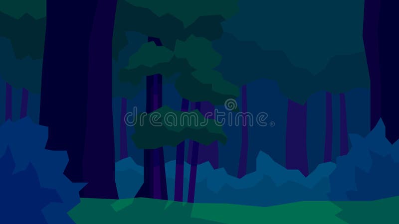 Polygon forest at night stock vector. Illustration of colorful - 169912994