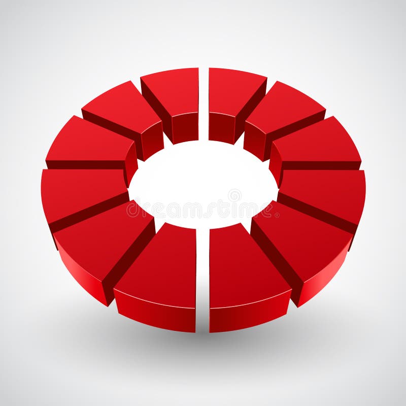 Vector Illustration of Abstract Red Circle Stock Vector - Illustration ...