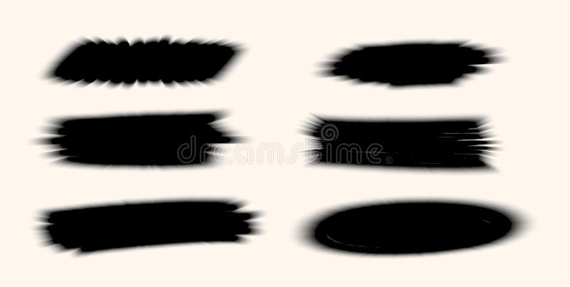 Vector Illustration of Abstract Shadow Blur Shapes with Glow and Grunge ...