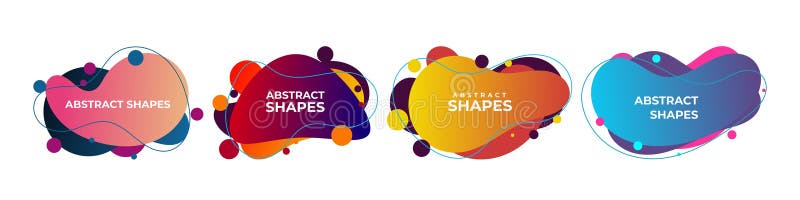 Vector Illustration Abstract Shape. Colorful Creative Frames for ...