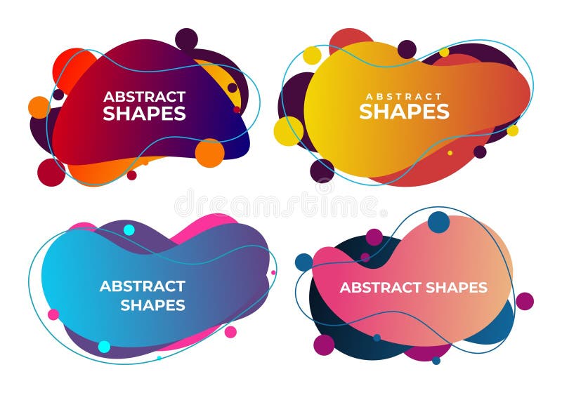 Vector Illustration Abstract Shape. Colorful Creative Frames for ...