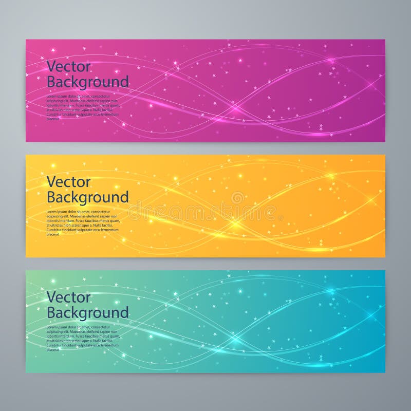 Vector Illustration of Abstract Shiny Background Banner Stock Vector ...