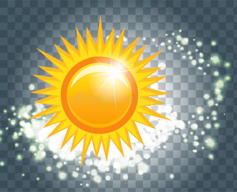 Vector Illustration of an Abstract Sun Stock Vector - Illustration of ...