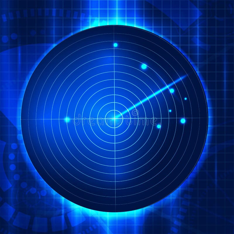 Vector Illustration of Abstract Vector Radar Screen Stock Vector ...