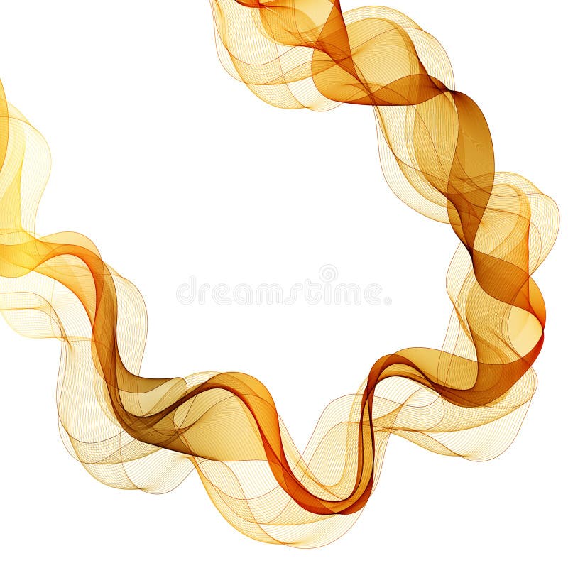 Vector Illustration, Abstract Wave. Gold Lines. Eps 10 Stock ...