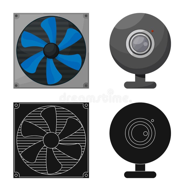 Vector Design of Accessories and Device Sign. Collection of Accessories ...