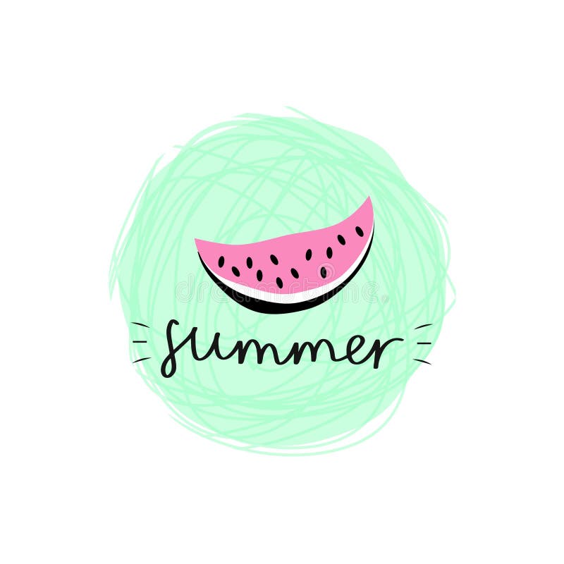 Adorable Watermelon Character Still Running Stock Vector - Illustration ...