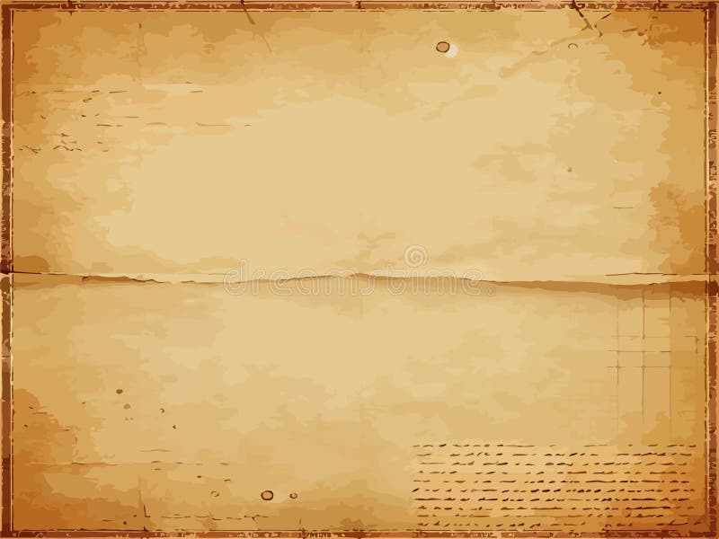Vector Illustration of Aged, Stained Paper Aged Surface with Torn Edges ...