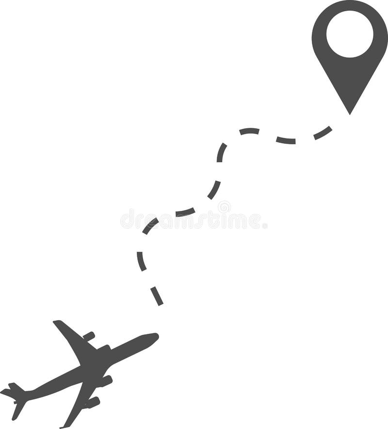 Dotted Line To Destination Stock Illustrations – 149 Dotted Line To ...