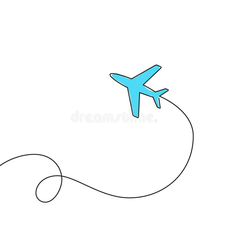 Vector Illustration of Airplane Stock Illustration - Illustration of ...