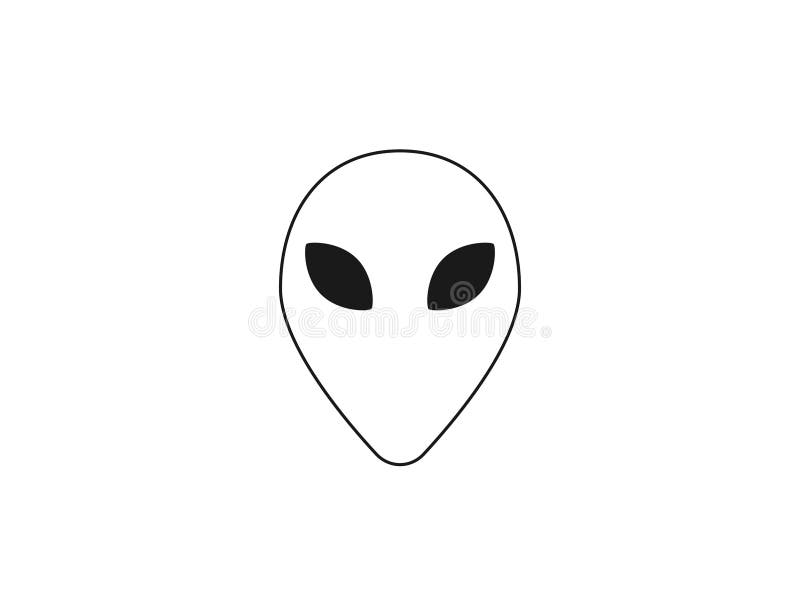 Alien Head, Character Icon. Vector Illustration. Stock Vector ...