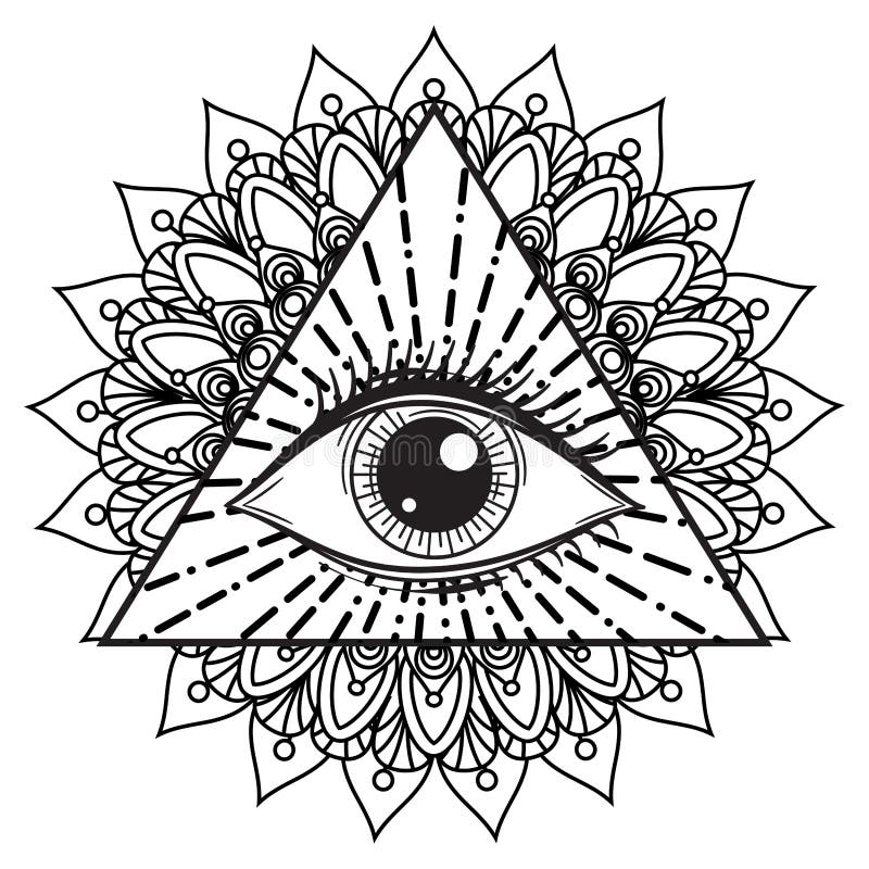 Seeing Mandala Stock Illustrations – 425 Seeing Mandala Stock ...