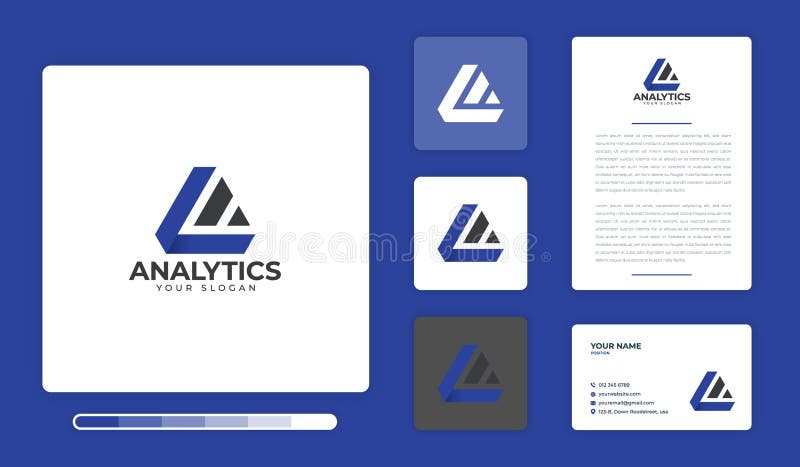 Illustration of Analytics Logo Design Stock Vector - Illustration of ...