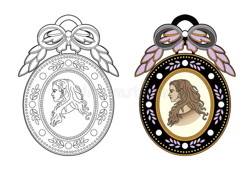 Victorian medallion stock vector. Illustration of elegant - 256938392