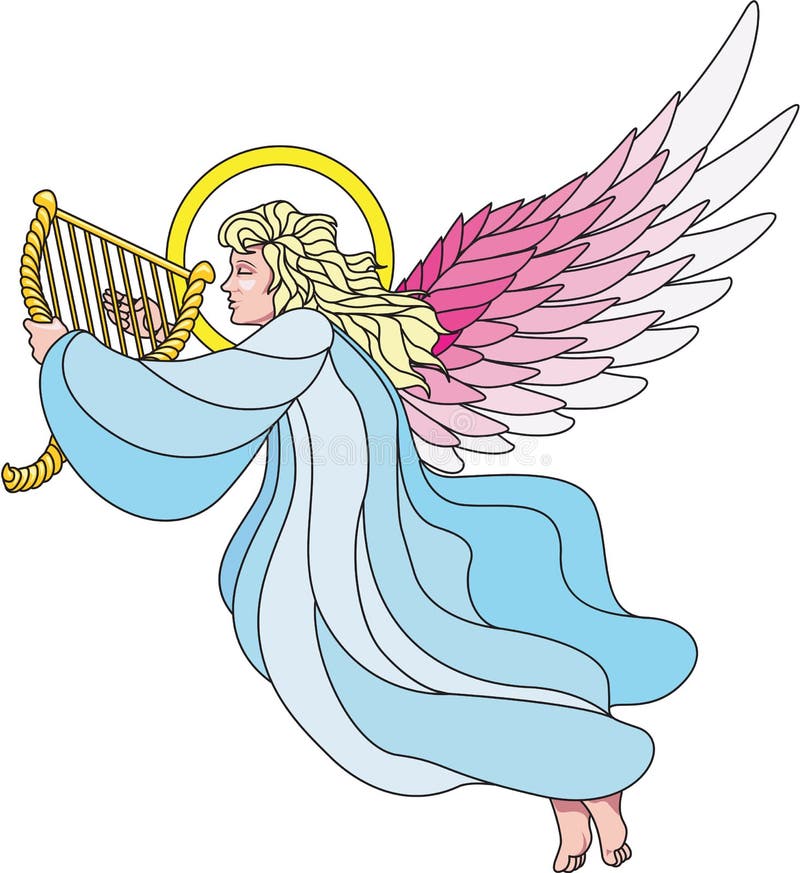 Angel Vector Illustration stock vector. Illustration of religion ...