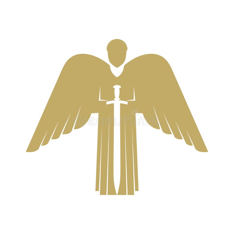 Vector Illustration. the Angel is God S Herald and Messenger with a ...