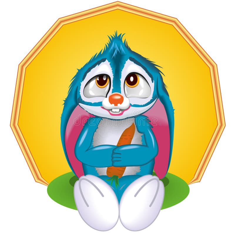 Animation Illustration Bunny Vector Graphic Stock Vector - Illustration ...