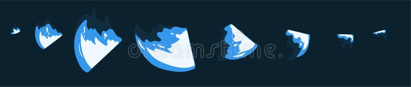 Animation of Light from Being Hit by a Sword or Other Object Stock ...