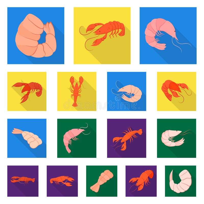 Vector Design of Appetizer and Seafood Icon. Collection of Appetizer ...