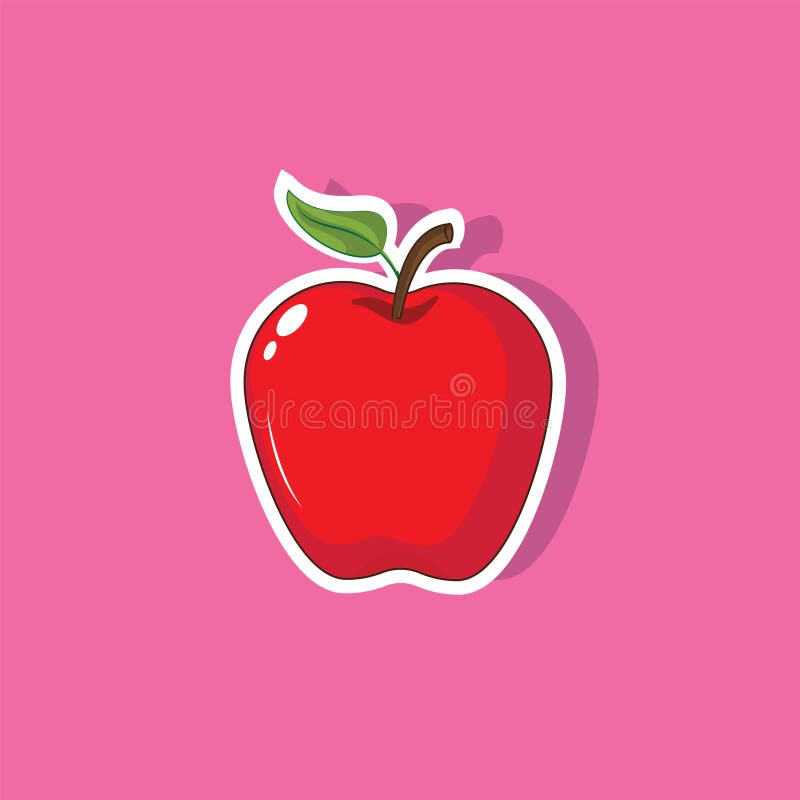 Apple sticker emblems stock vector. Illustration of doodle - 305984542