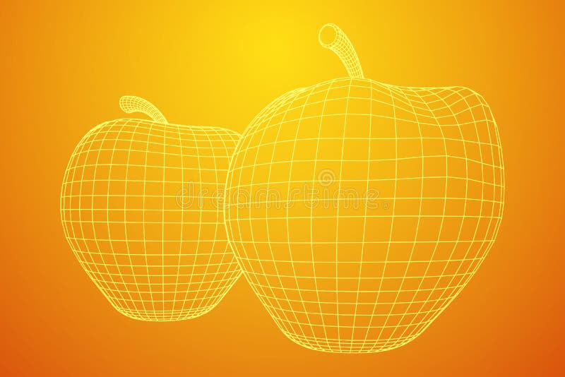 Vector Illustration of Apple Stock Vector - Illustration of healthy ...