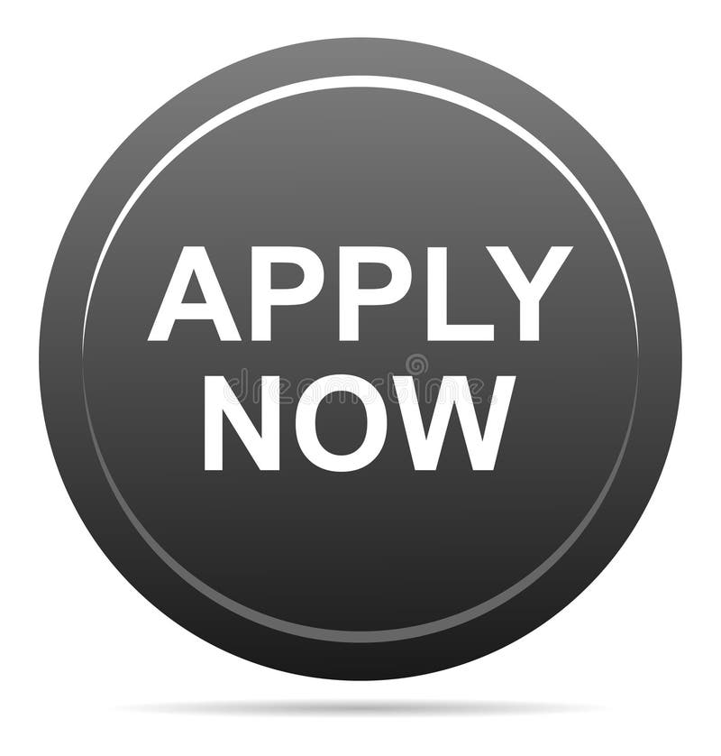 Vector Apply Now Blue Icon Round Web Button Stock Vector - Illustration ...