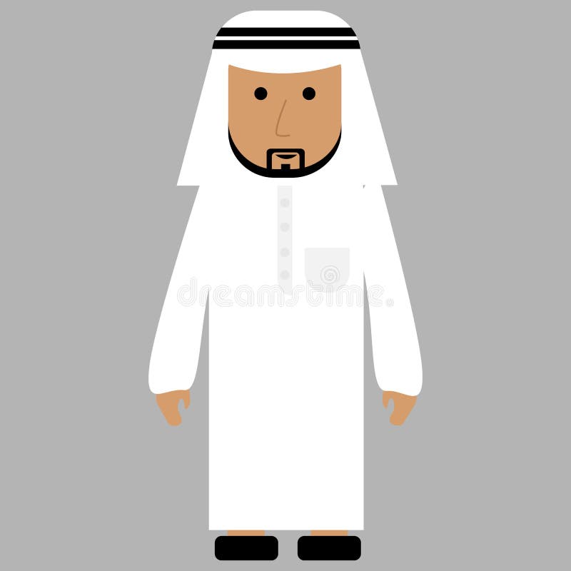 Vector Illustration of Arabic Man Character Image Stock Illustration ...