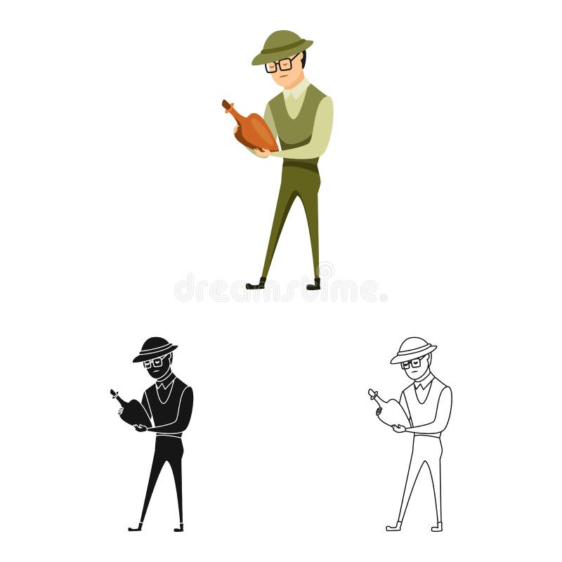 Vector Design of Archaeologist and Human Logo. Set of Archaeologist and ...