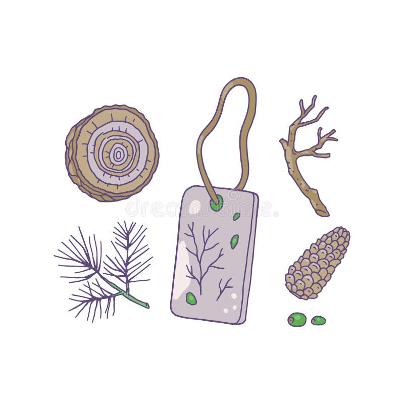 Vector Illustration of an Aromatic Sachet with a Flat Design, Hard Wax ...