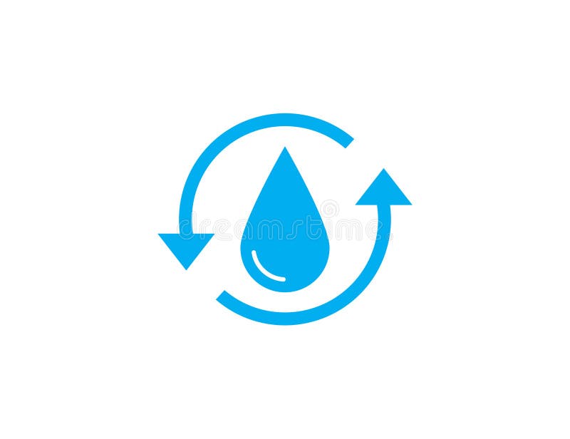 Arrow, Drop Water, Eco Icon. Vector Illustration. Stock Vector ...