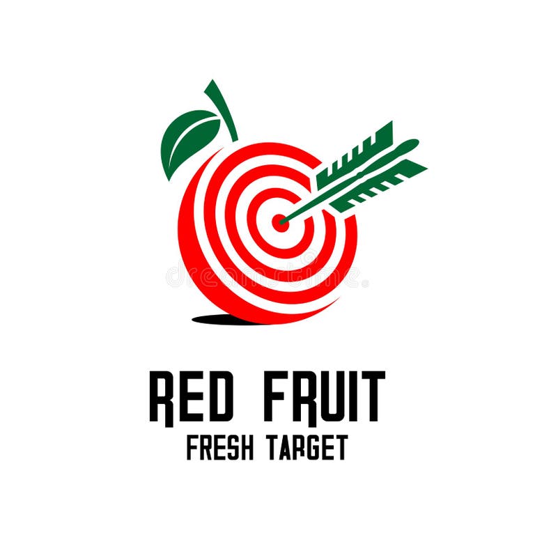 Fruit and arrow stock vector. Illustration of juicy - 249135675