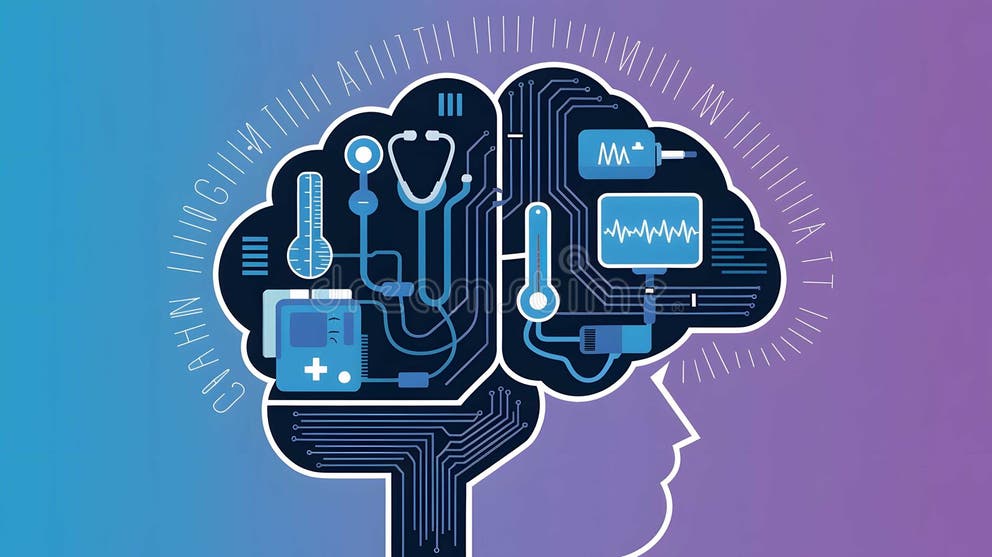 AI Brain for Healthcare Diagnostics – AI Generated Image Stock ...