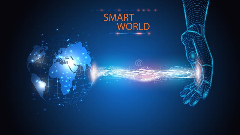 Vector Illustration of Artificial Intelligence and Smart City Systems ...