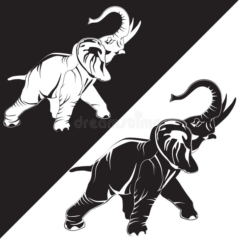 Asian Elephant With Patterns Stock Vector - Illustration of indian ...