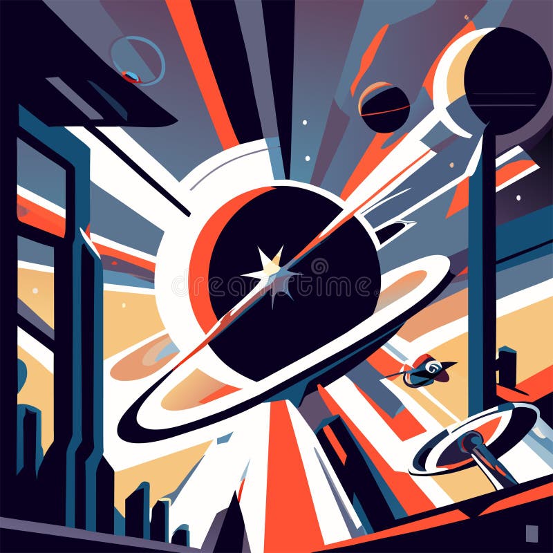 Vector Illustration of an Astronaut in Outer Space. the Concept of ...