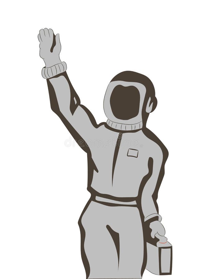 Astronaut Back Line Drawing Stock Illustrations – 18 Astronaut Back ...
