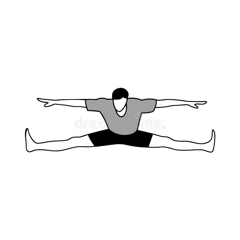 Gymnastics Split Stock Illustrations – 271 Gymnastics Split Stock ...