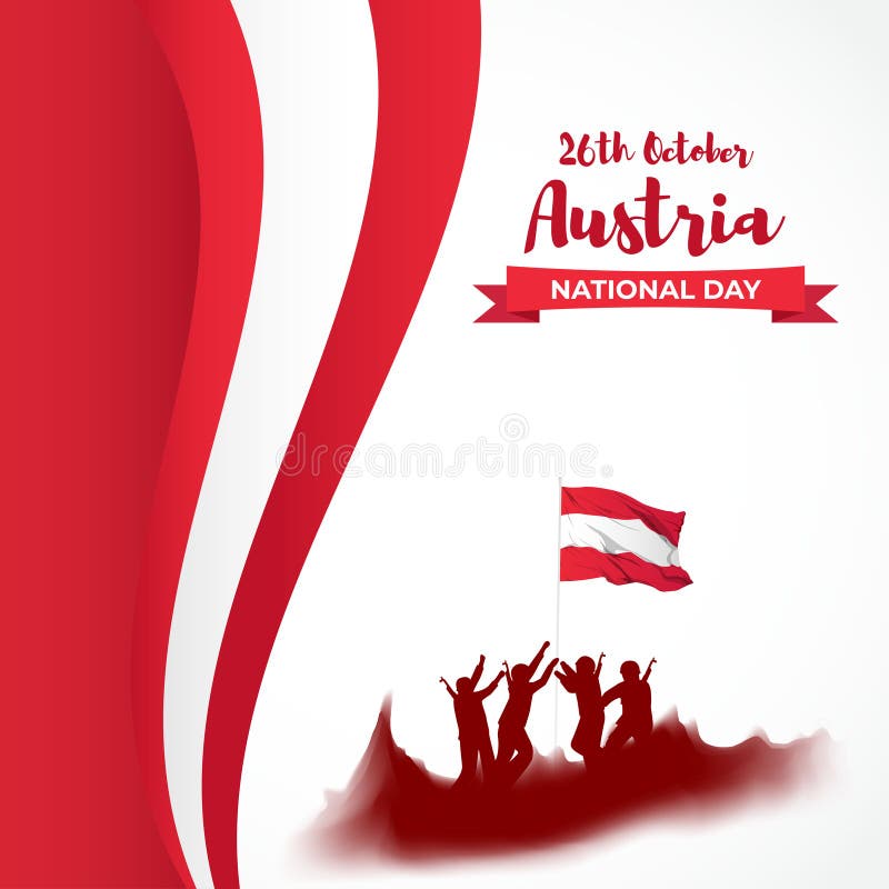 Vector Illustration for Austrian National Day. Stock Vector ...