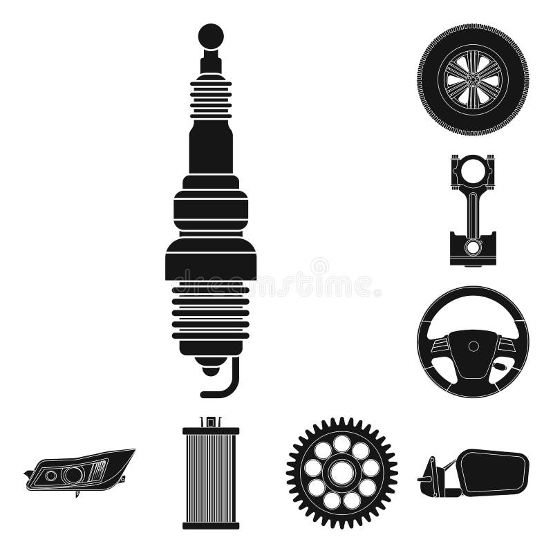 Vector Design of Auto and Part Icon. Set of Auto and Car Stock Symbol ...
