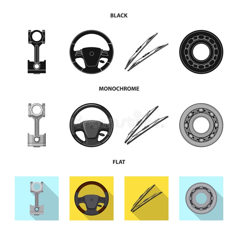 Vector Design of Auto and Part Icon. Collection of Auto and Car Stock ...