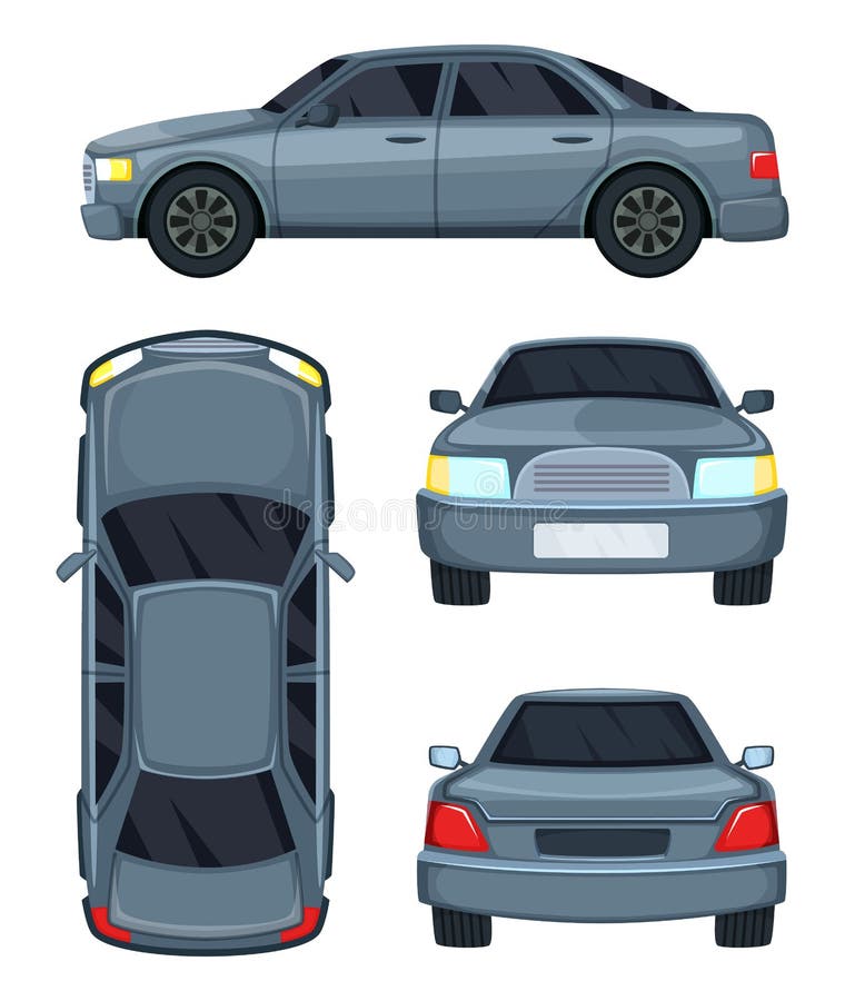 Flat Vector Car Views Stock Illustrations – 237 Flat Vector Car Views ...