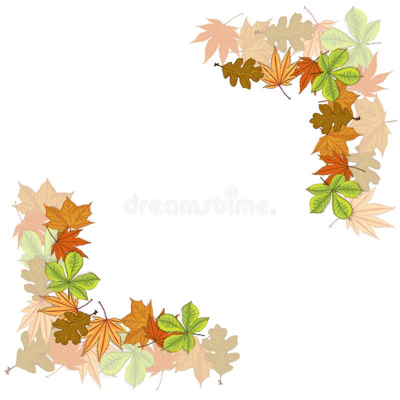 Fall Leaf Top Border Stock Illustrations – 762 Fall Leaf Top Border ...