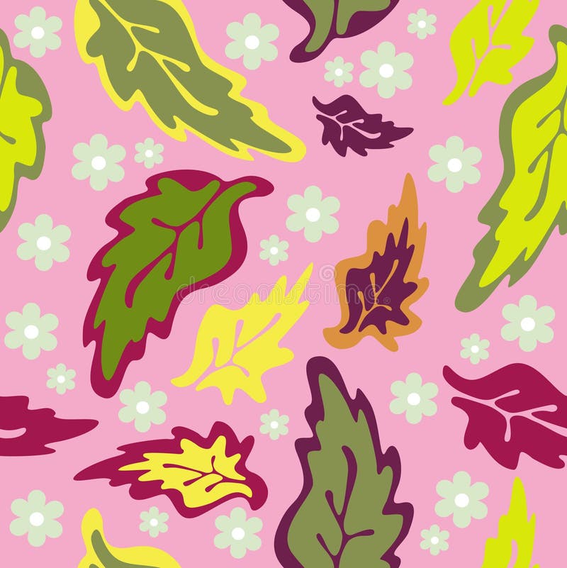 Vector Illustration Autumn Leaves Stock Vector - Illustration of ...