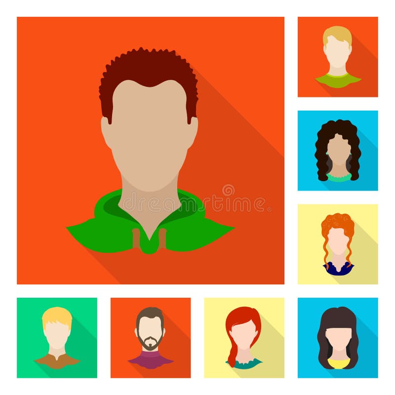 Vector Design of Avatar and Dummy Icon. Collection of Avatar and Figure ...