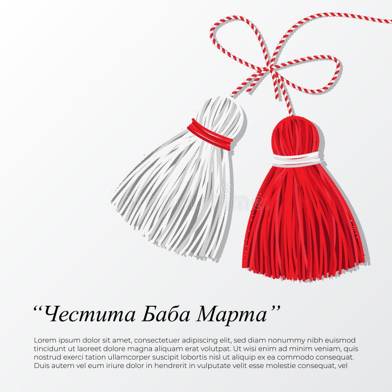 Vector Illustration for Baba Marta Stock Vector - Illustration of male ...