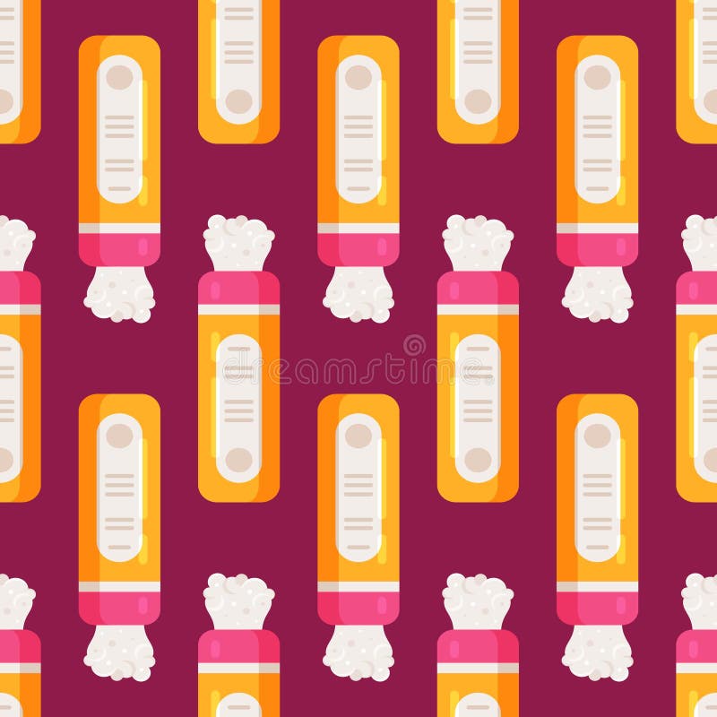 Vector Illustration of Baby Powder Pattern. Seamless Baby Powder ...